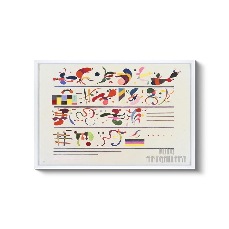Wassily Kandinsky : Succession (1935) Canvas Gallery Wrapped or Framed ...
