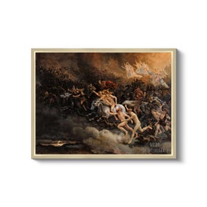 Peter Nicolai Arbo : the Wild Hunt of Odin (Åsgårdsreien) (1868) Canvas ...