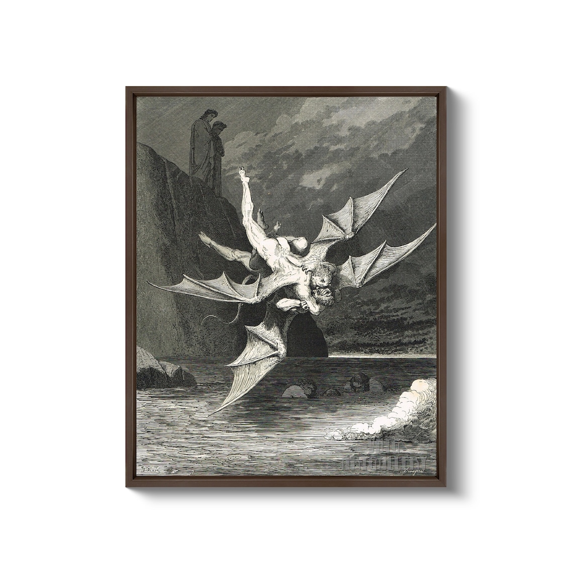 Gustave Doré : Alichino and Calcabrina Fighting Over the Pitch - Etsy