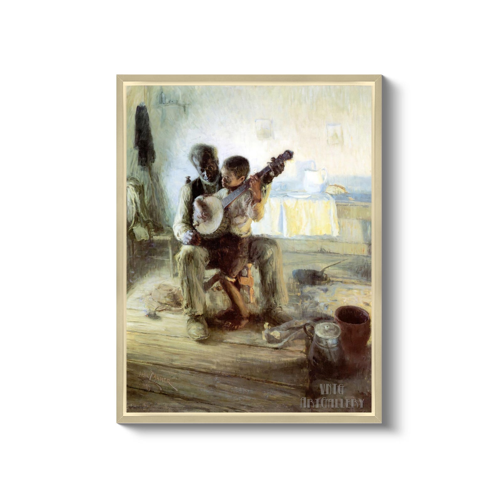 Henry Ossawa Tanner : the Banjo Lesson (1893) Canvas Gallery Wrapped or ...