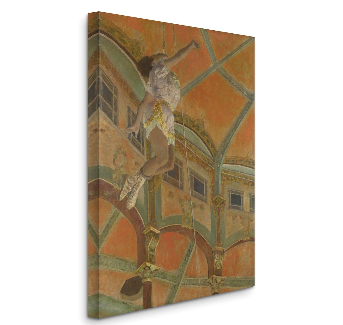 Edgar Degas : Miss La La at the Cirque Fernando 1879 Canvas - Etsy