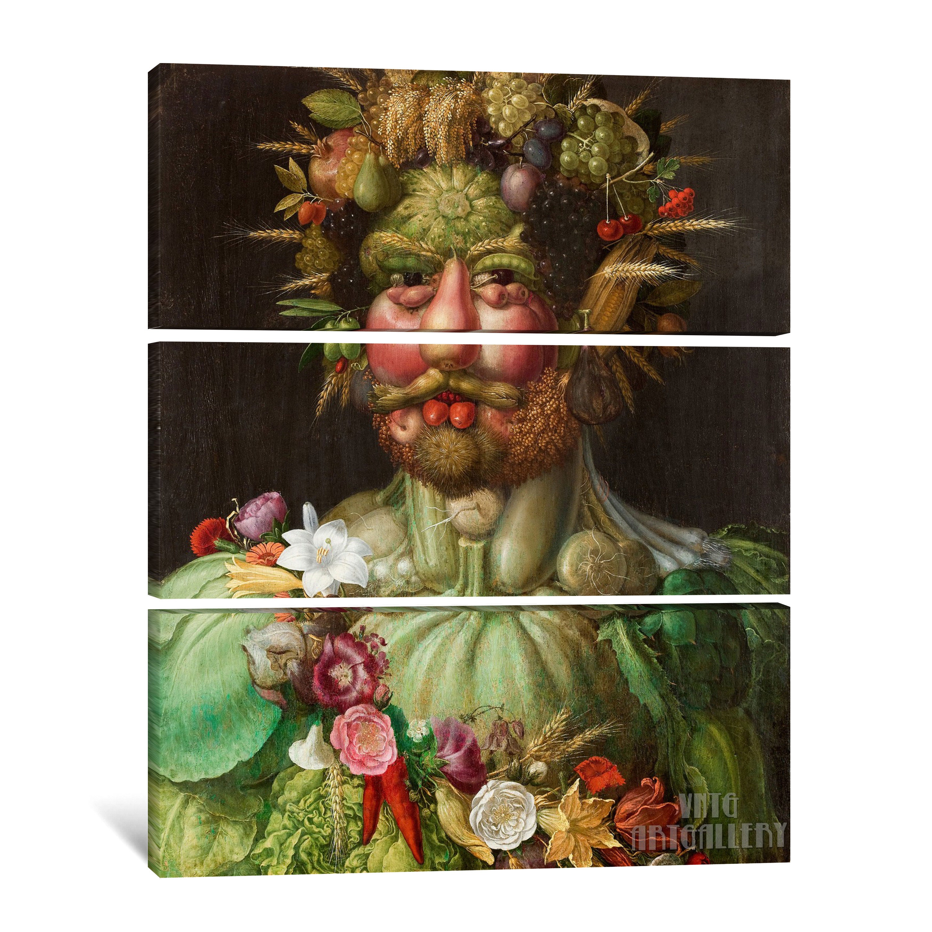 Giuseppe Arcimboldo : Vertumnus 1590 Canvas Gallery Wrapped - Etsy