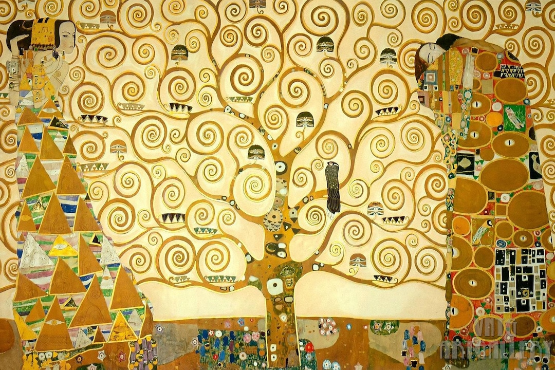 Gustav Klimt : Stoclet Frieze, the Tree of Life (1905) Canvas Gallery ...