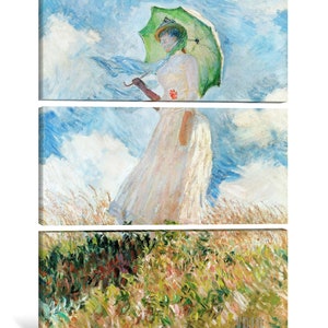 Claude Monet : Study of a Figure Outdoors Woman With a Parasol Facing ...