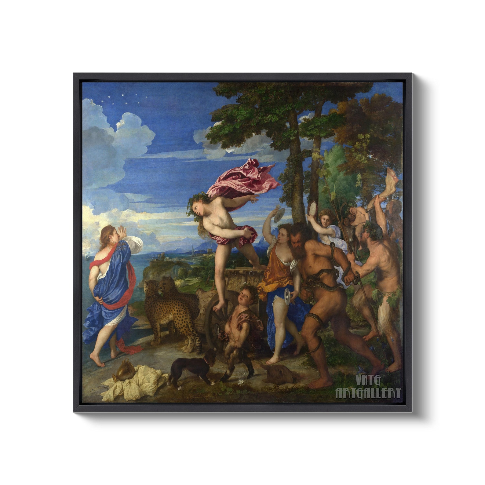 Titian : Bacchus and Ariadne (1520–1523) Canvas Gallery Wrapped or ...