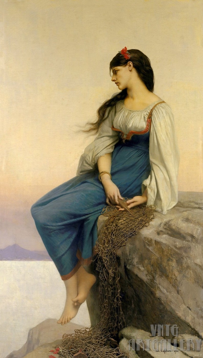 Jules-joseph Lefebvre : Graziella 1878 Canvas Gallery - Etsy