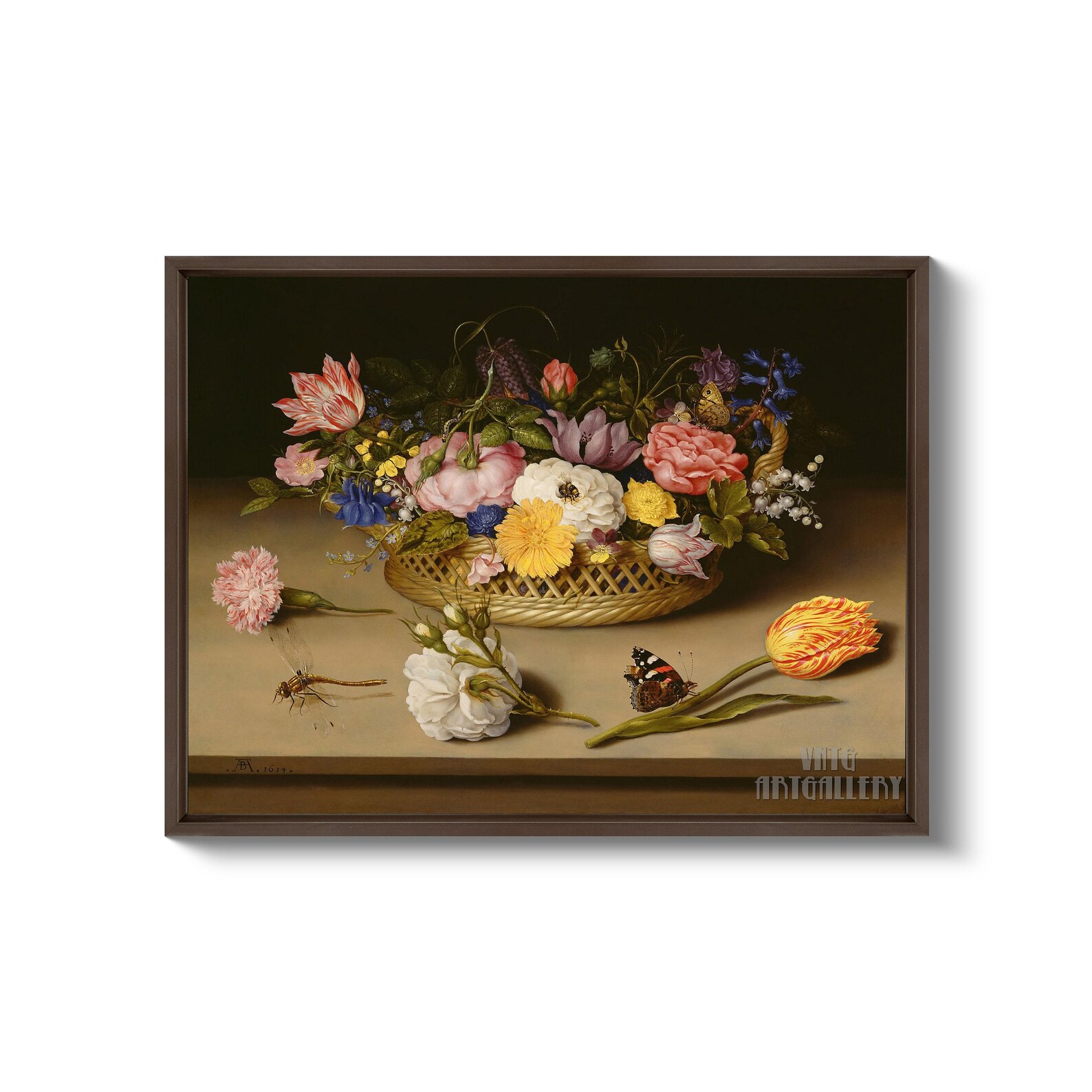 Ambrosius Bosschaert the Elder : Flower Still Life (1614) Canvas ...
