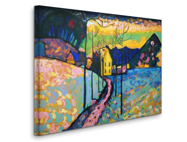 Wassily Kandinsky : Winter Landscape 1909 Canvas Gallery | Etsy