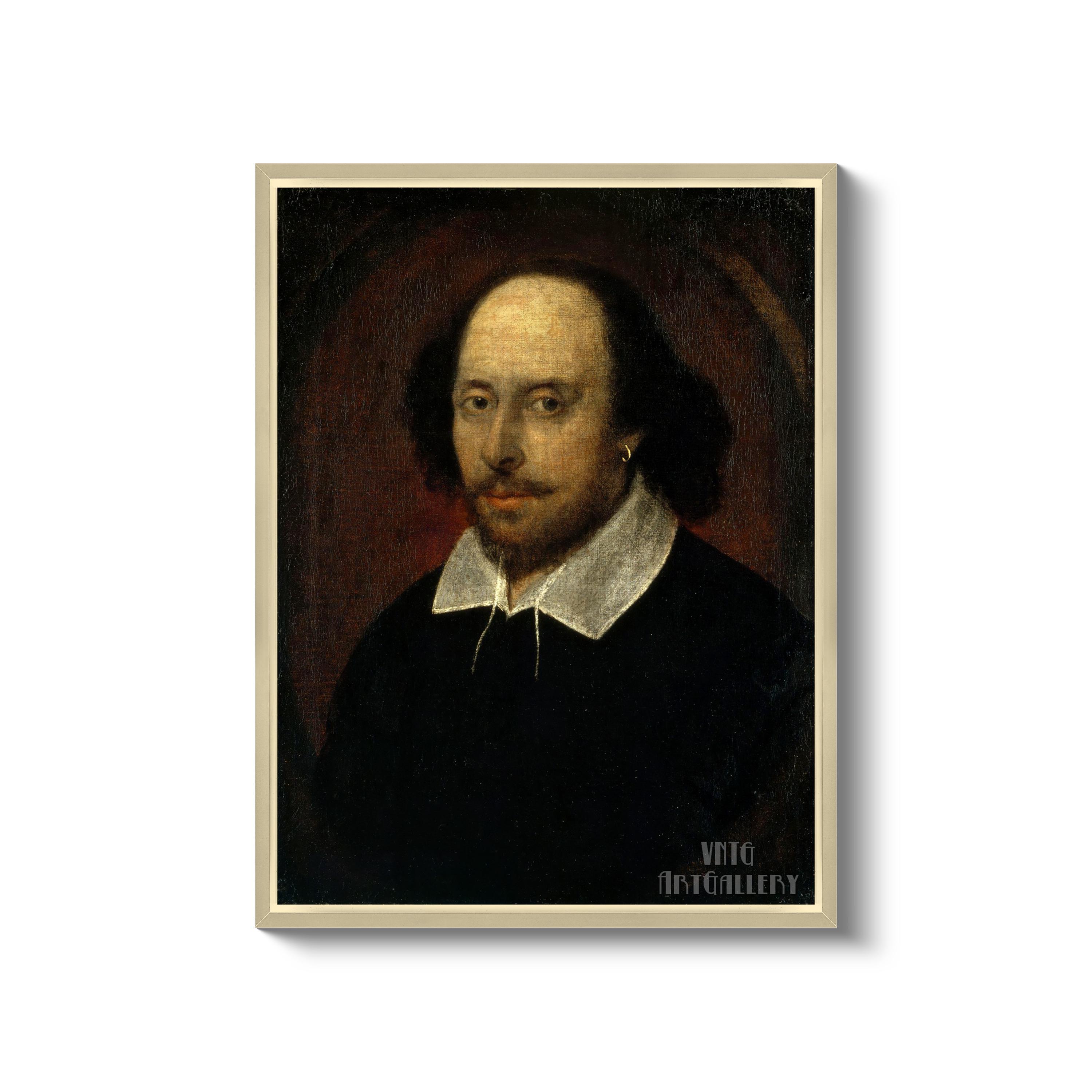 John Taylor : Chandos Portrait Shakespeare (1610) Canvas Gallery ...