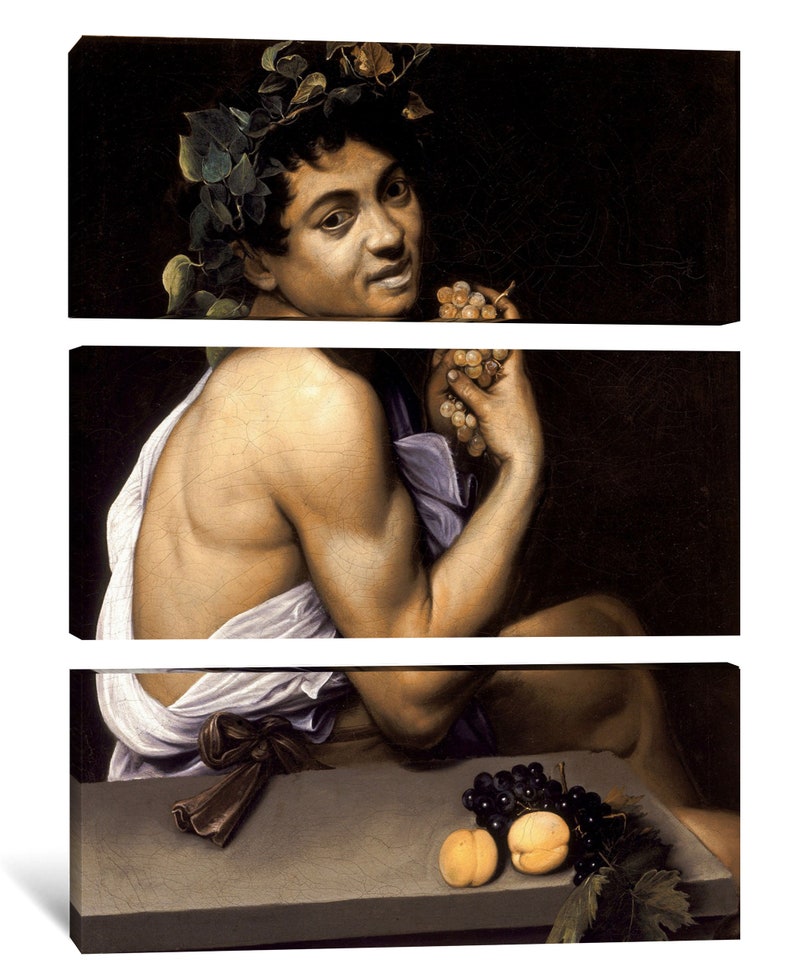 Caravaggio : Young Sick Bacchus 1593 Canvas Gallery Wrapped - Etsy
