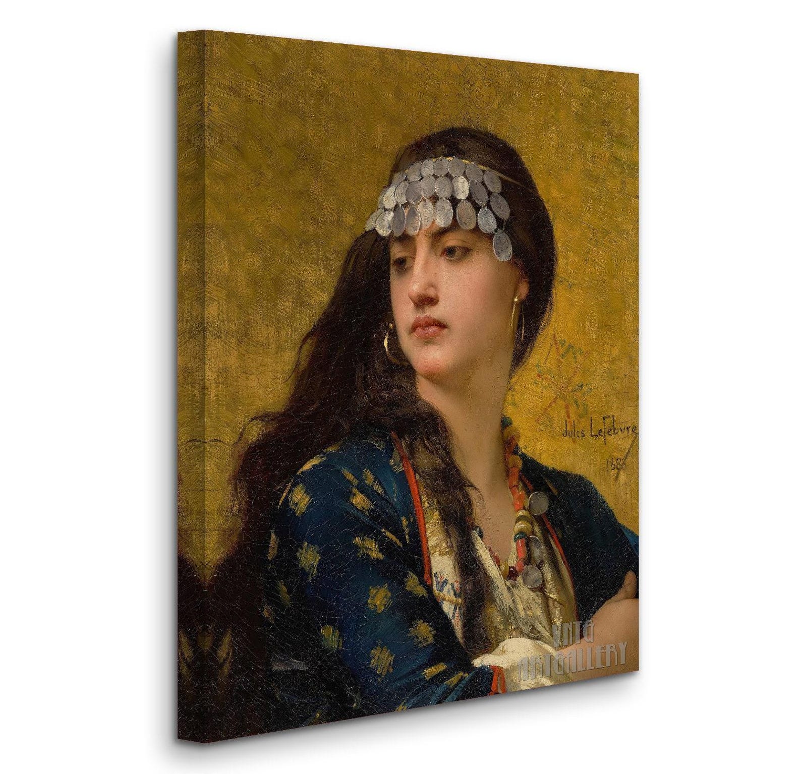 Jules Joseph Lefebvre : Fatima (1883) Canvas Gallery Wrapped or Framed ...