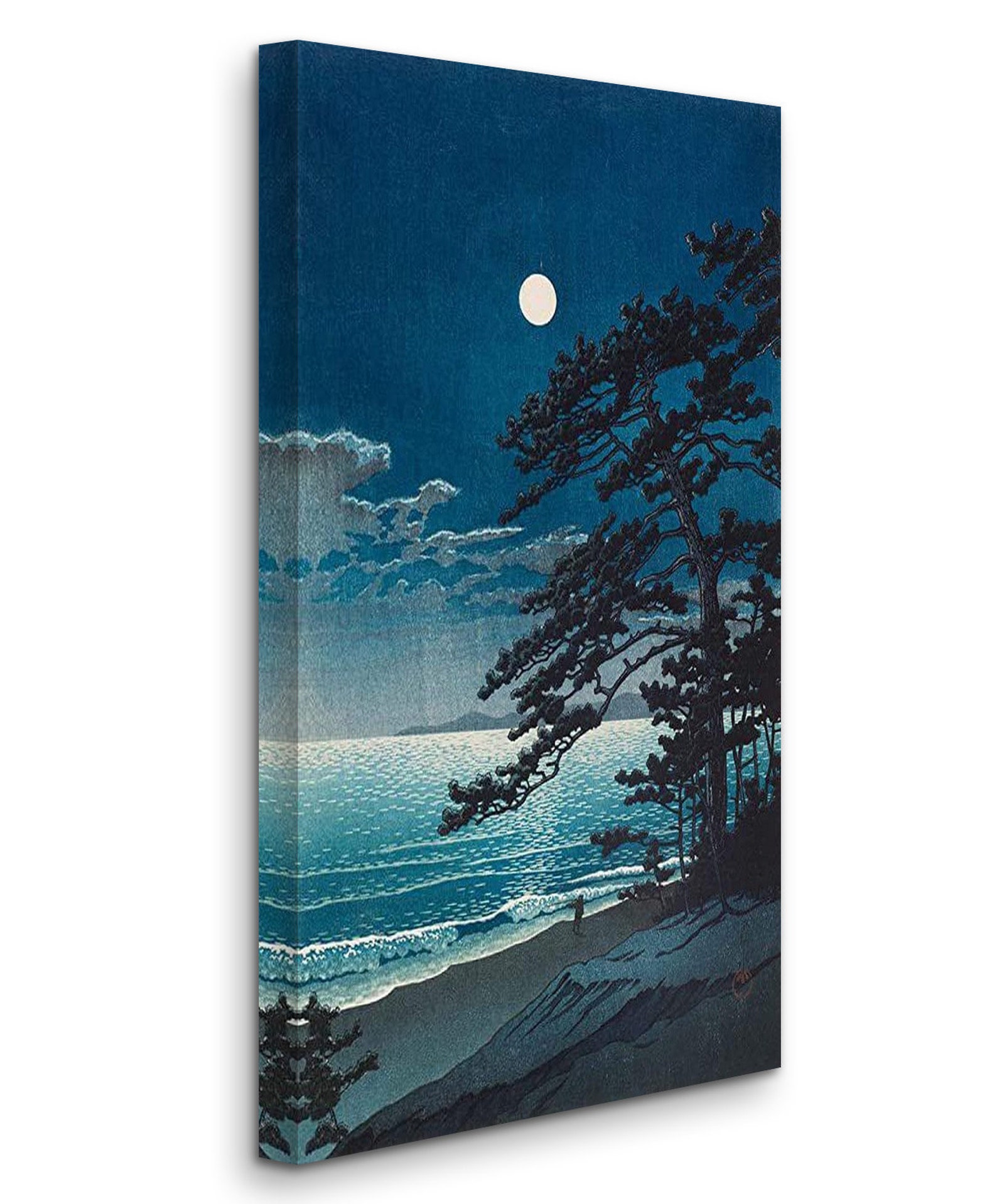Hasui Kawase Spring Moon at Ninomiya Beach 1932 Canvas | Etsy