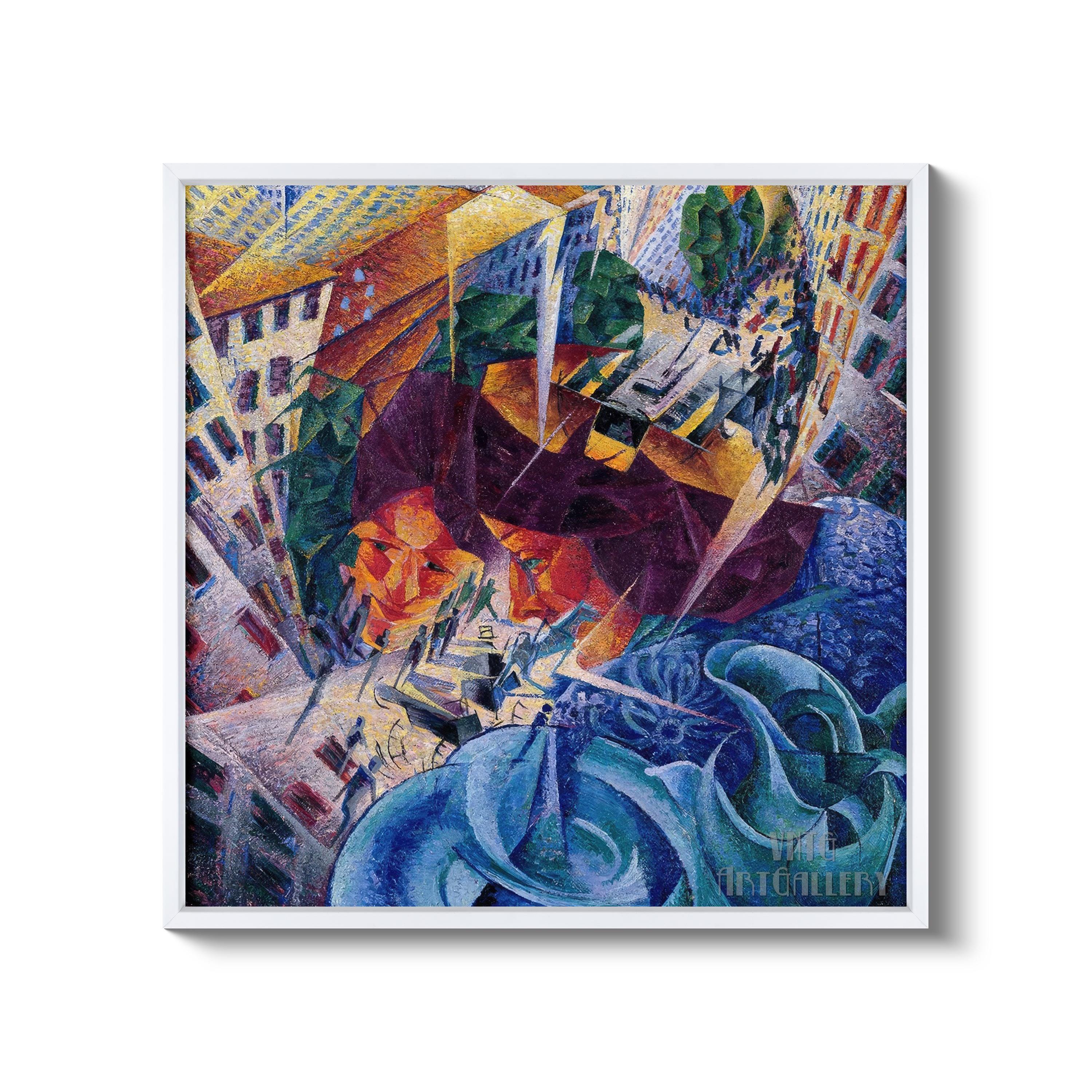 Umberto Boccioni : Simultaneous Visions (1911) Canvas Gallery Wrapped ...