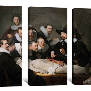 Rembrandt : the Anatomy Lesson of Dr Nicolaes Tulp (1632) Canvas ...