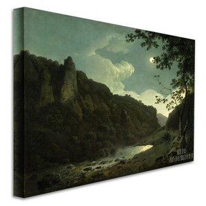 Joseph Wright of Derby : Dovedale by Moonlight 1785 Canvas - Etsy