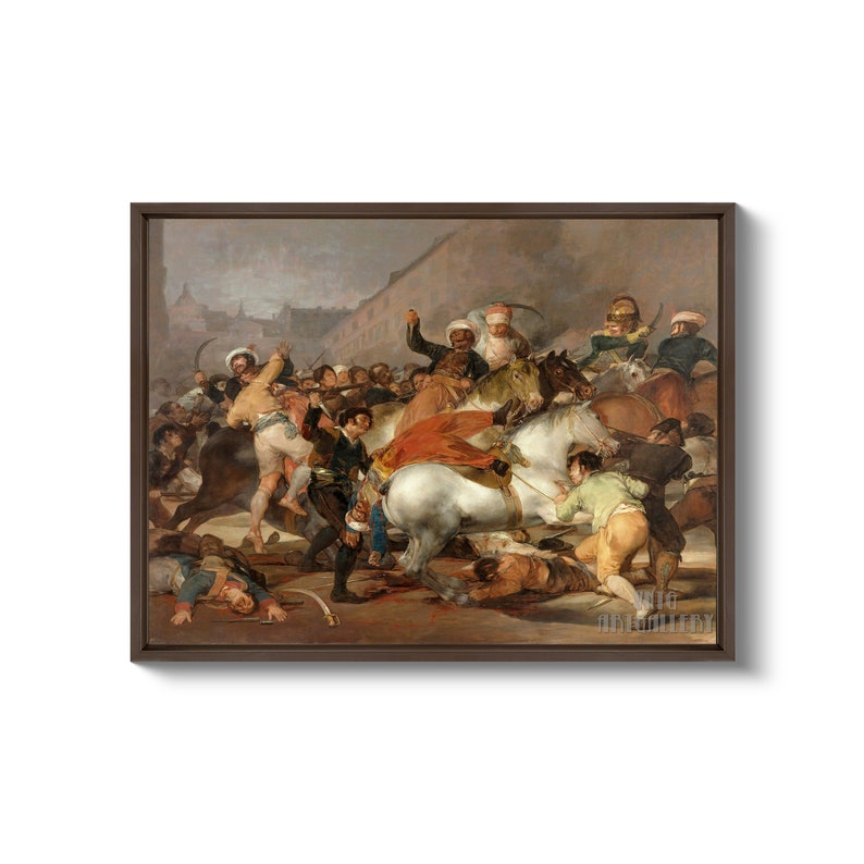 Francisco Goya : the Second of May 1814 1808 Canvas Gallery - Etsy