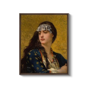 Jules Joseph Lefebvre : Fatima 1883 Canvas Gallery Wrapped or Framed ...