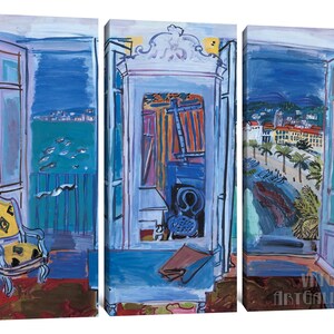 Raoul Dufy : Window Opening on Nice (1928) Canvas Gallery Wrapped or ...