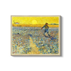 Vincent Van Gogh : the Sower at Sunset (1888) Canvas Gallery Wrapped or ...