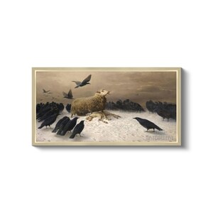 August Friedrich Schenck : Anguish 1878 Canvas Gallery Wrapped or ...