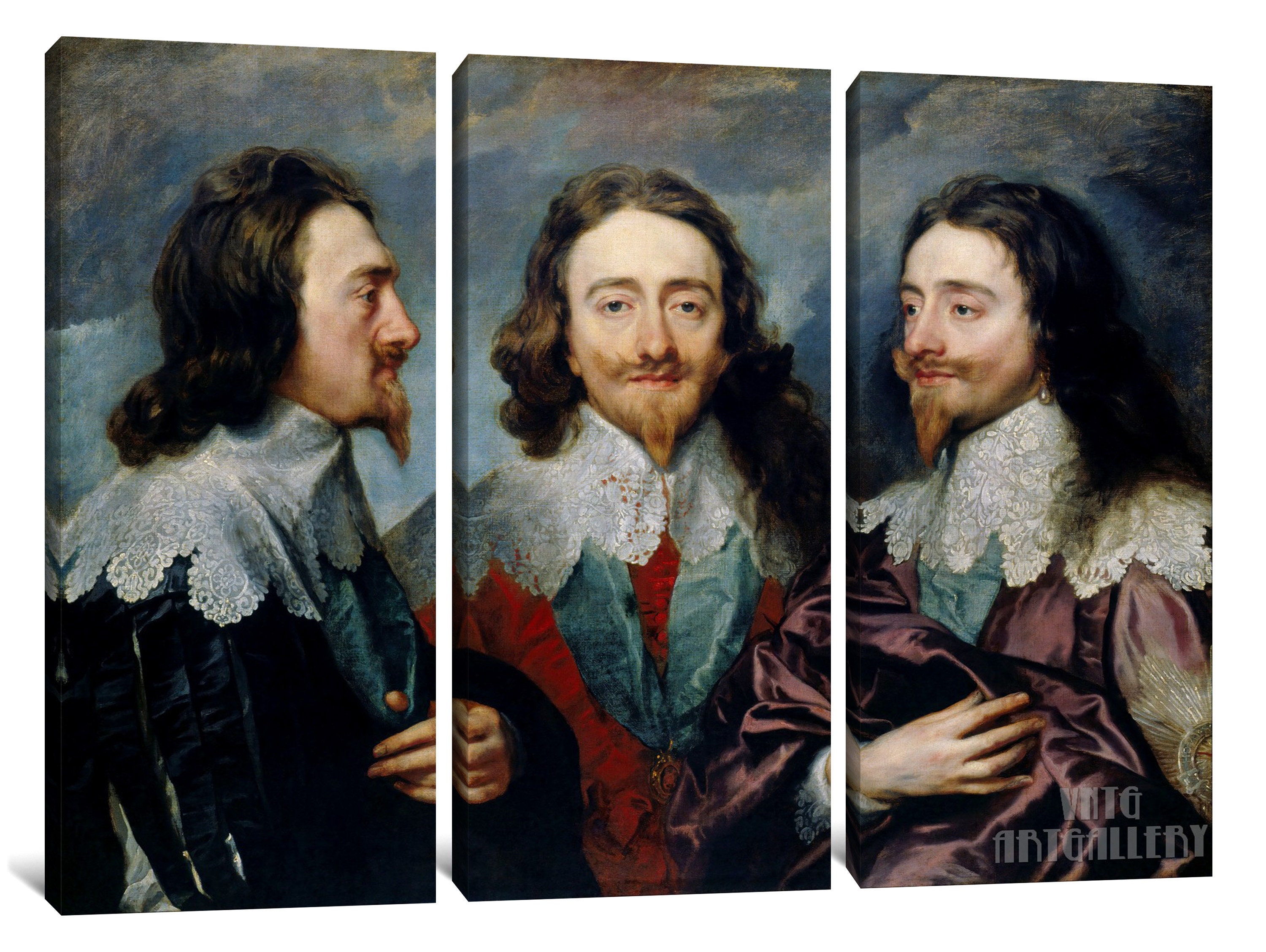 Anthony Van Dyck : Charles I in Three Positions 16351636 - Etsy