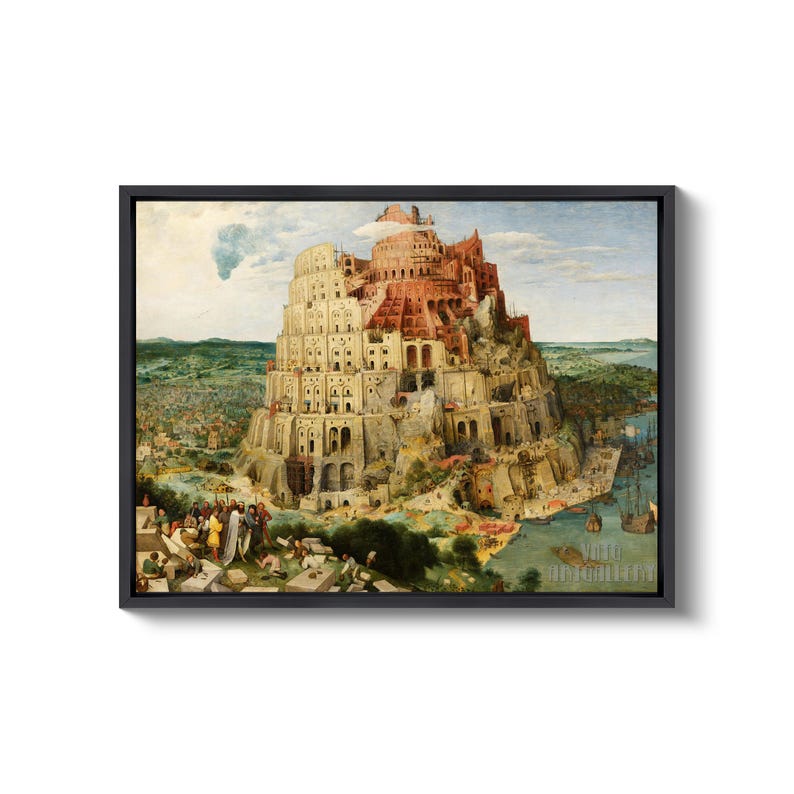 Pieter Bruegel the Elder : the Tower of Babel (vienna) (1563) Canvas ...