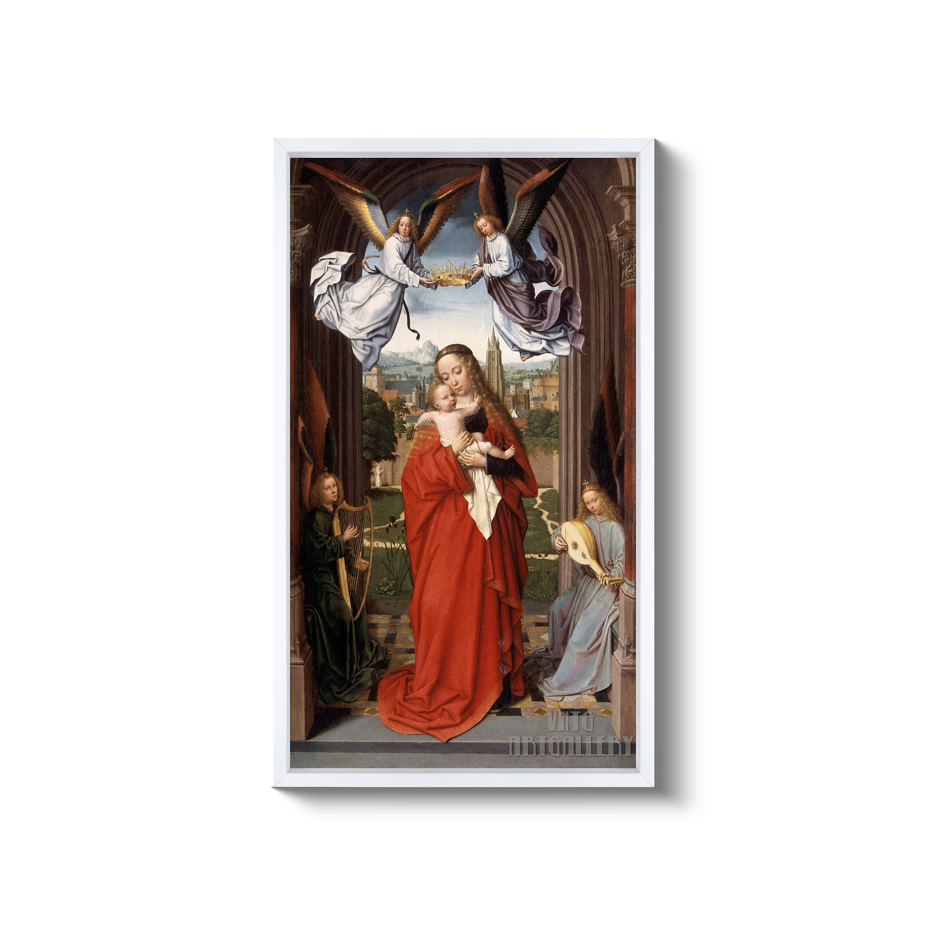 Gerard David : Virgin and Child With Four Angels 1510 Canvas - Etsy