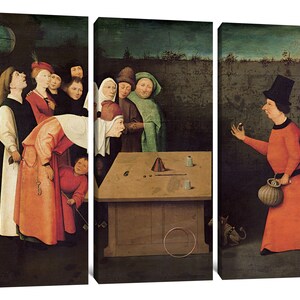 Hieronymus Bosch : the Conjurer 1502 Canvas Gallery Wrapped | Etsy