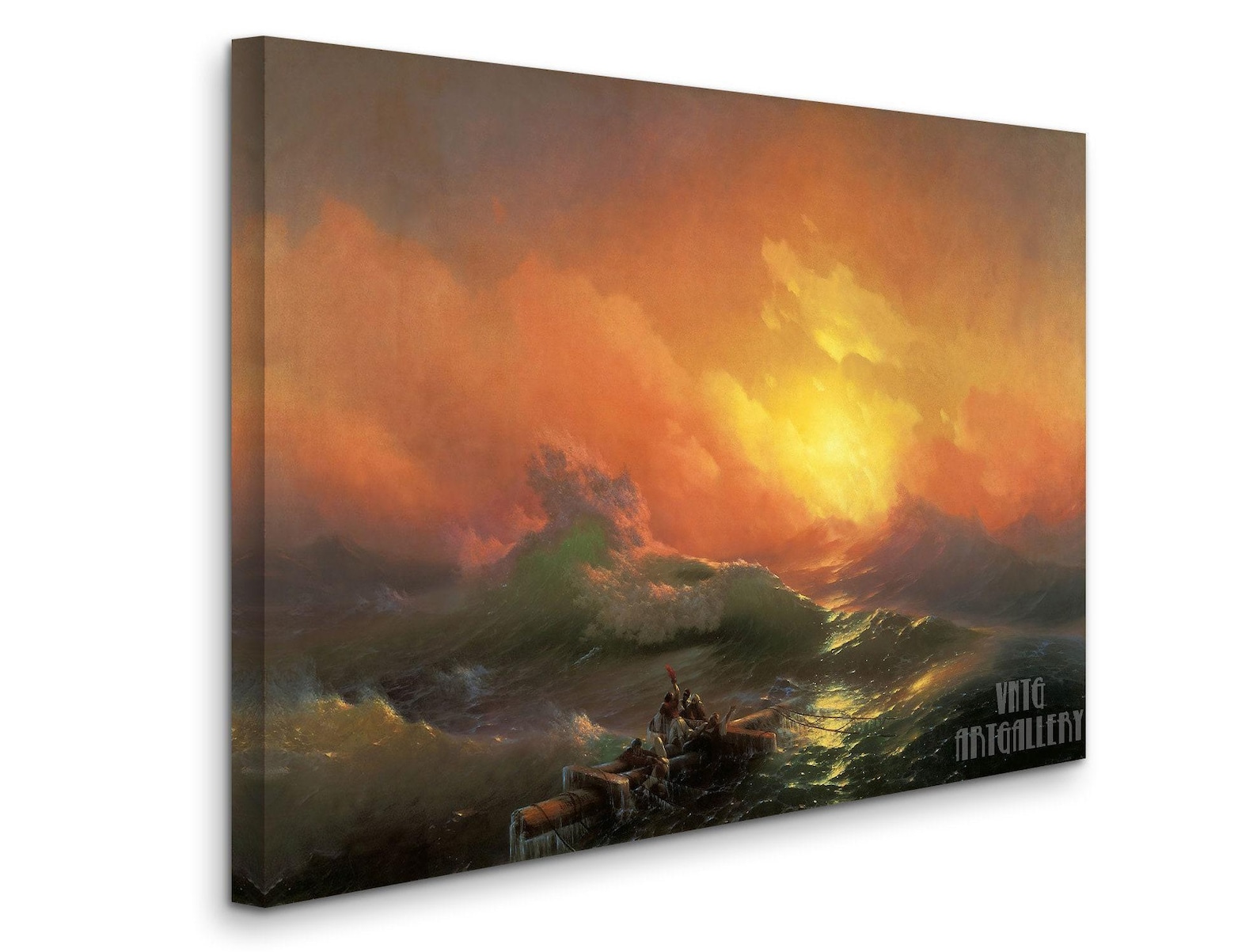 Ivan Aivazovsky : the Ninth Wave (1850) Canvas Gallery Wrapped or ...