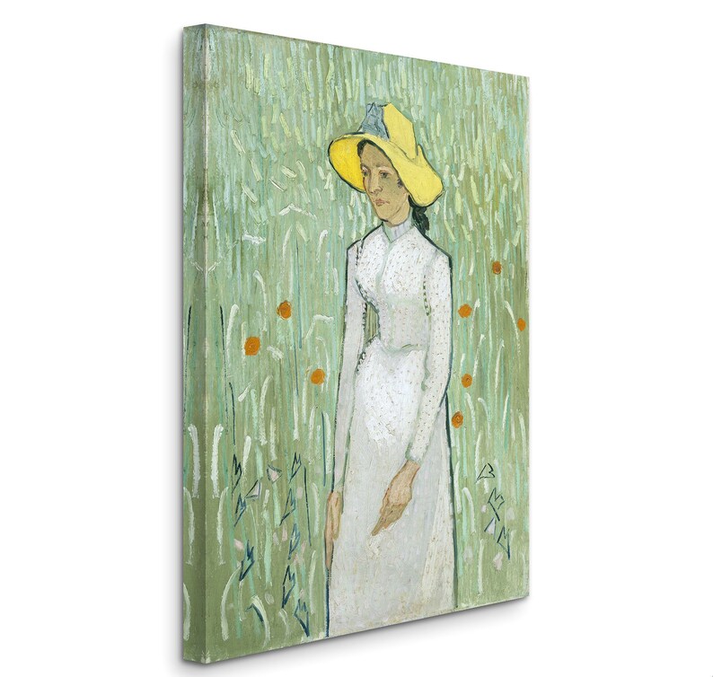 Vincent Van Gogh : Girl in White 1890 Canvas Gallery Wrapped - Etsy