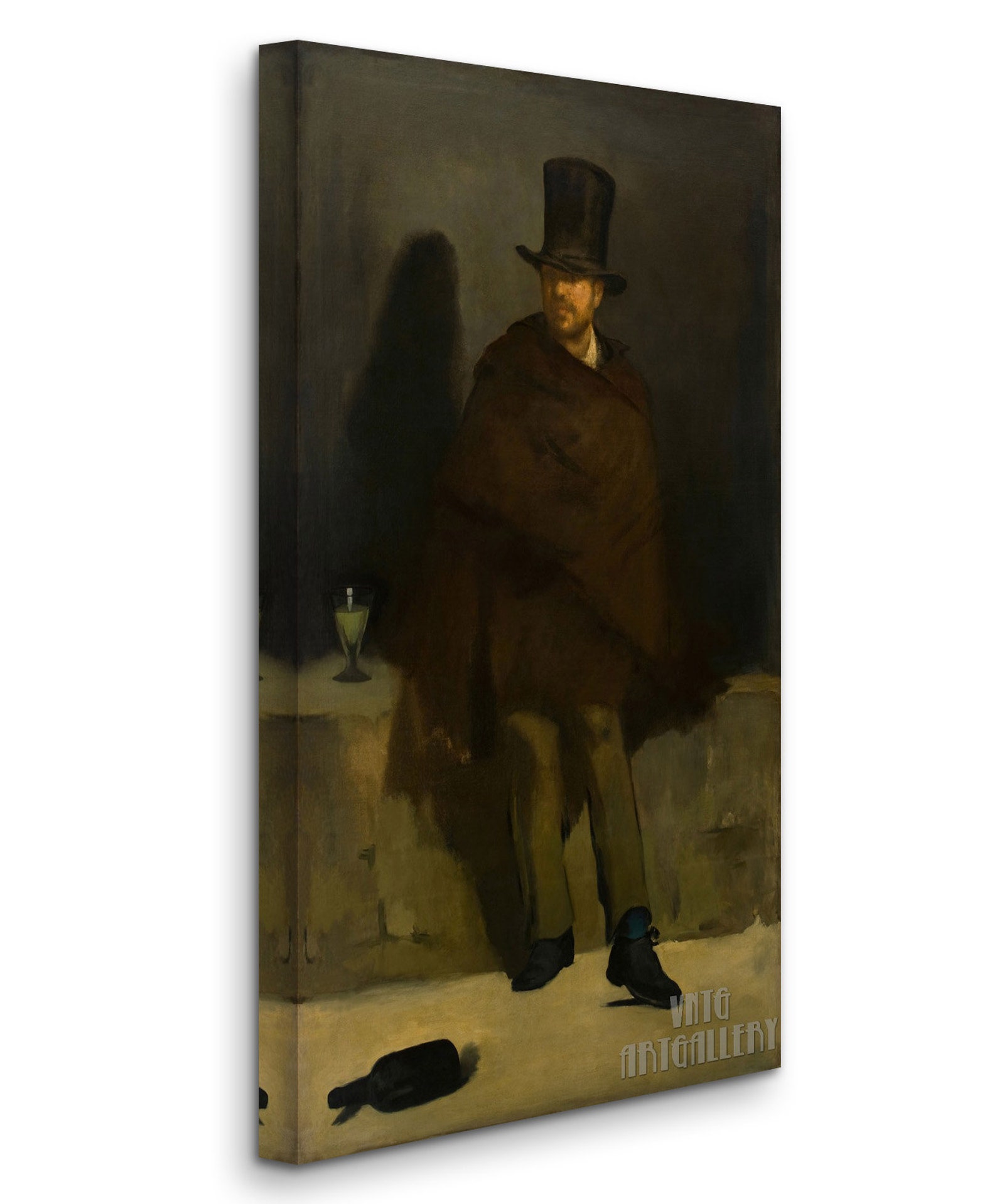 Edouard Manet : the Absinthe Drinker 1859 Canvas Gallery - Etsy