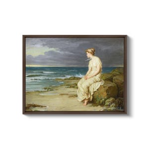 John William Waterhouse : Miranda (1875) Canvas Gallery Wrapped or ...