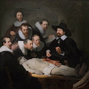 Rembrandt : the Anatomy Lesson of Dr Nicolaes Tulp 1632 | Etsy