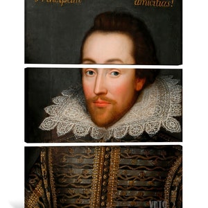 The Cobbe Portrait of William Shakespeare (1610) Canvas Gallery Wrapped ...