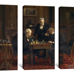 Thomas Eakins : the Chess Players 1876 Canvas Gallery Wrapped or Framed ...