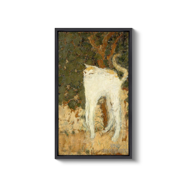 Pierre Bonnard : the White Cat Le Chat Blanc (1894) Canvas Gallery ...