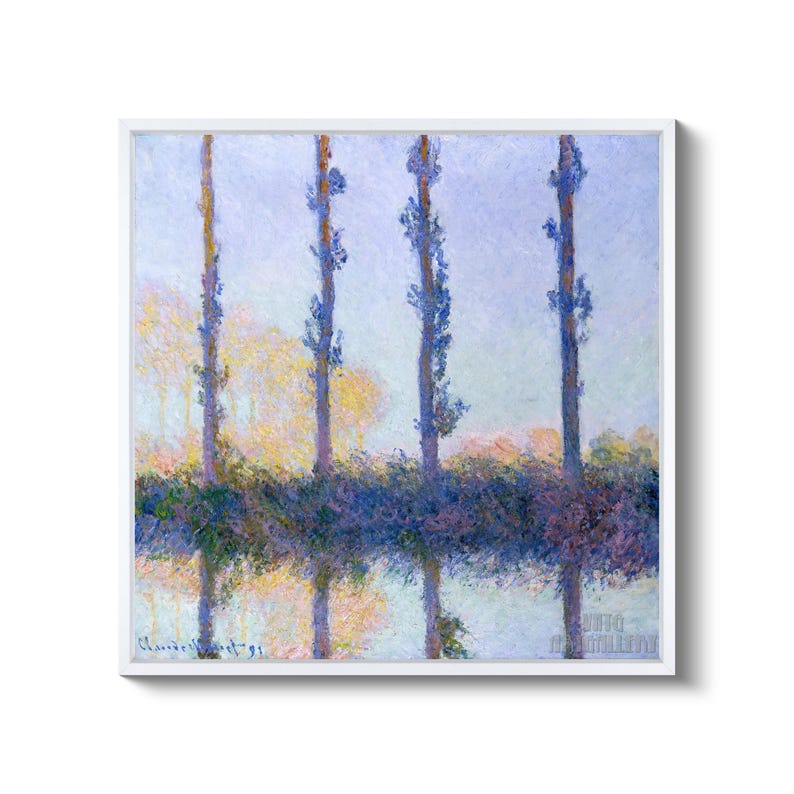 Claude Monet : the Four Trees (1891) Canvas Gallery Wrapped or Framed ...