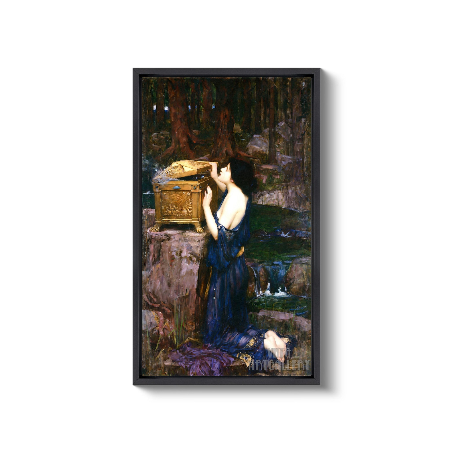 John William Waterhouse : Pandora (1896) Canvas Gallery Wrapped or ...