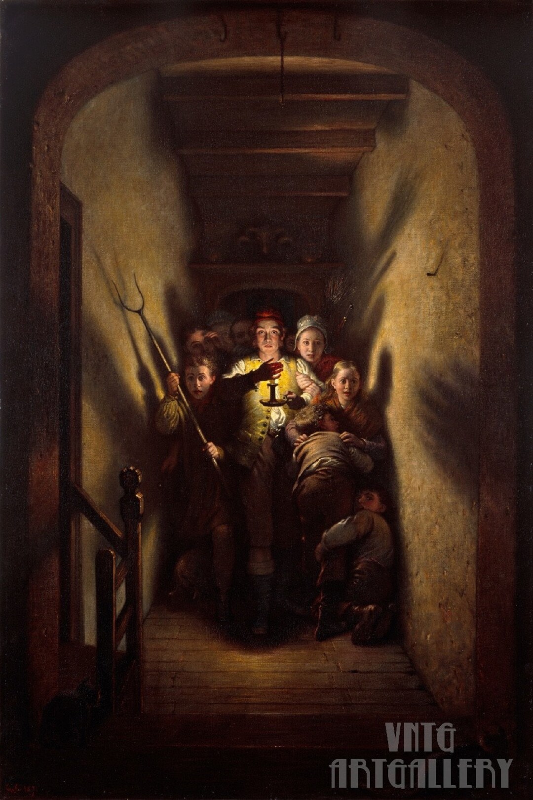 Charles West Cope : the Night Alarm, the Advance 1871 Canvas Gallery ...