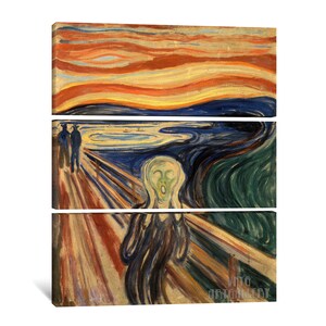 Edvard Munch: the Scream 1893 Canvas Gallery Wrapped or Framed Giclee ...