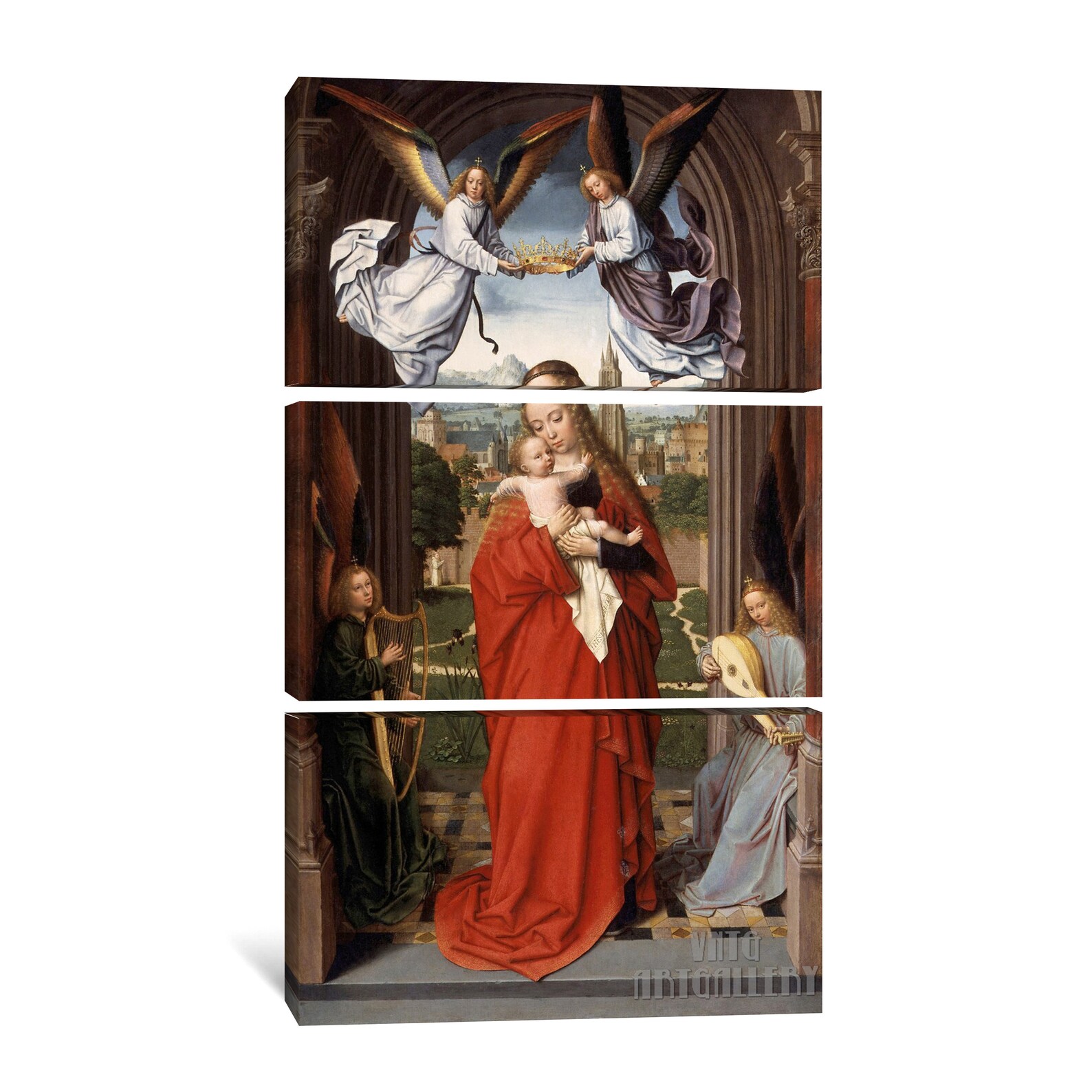 Gerard David : Virgin and Child With Four Angels 1510 Canvas - Etsy