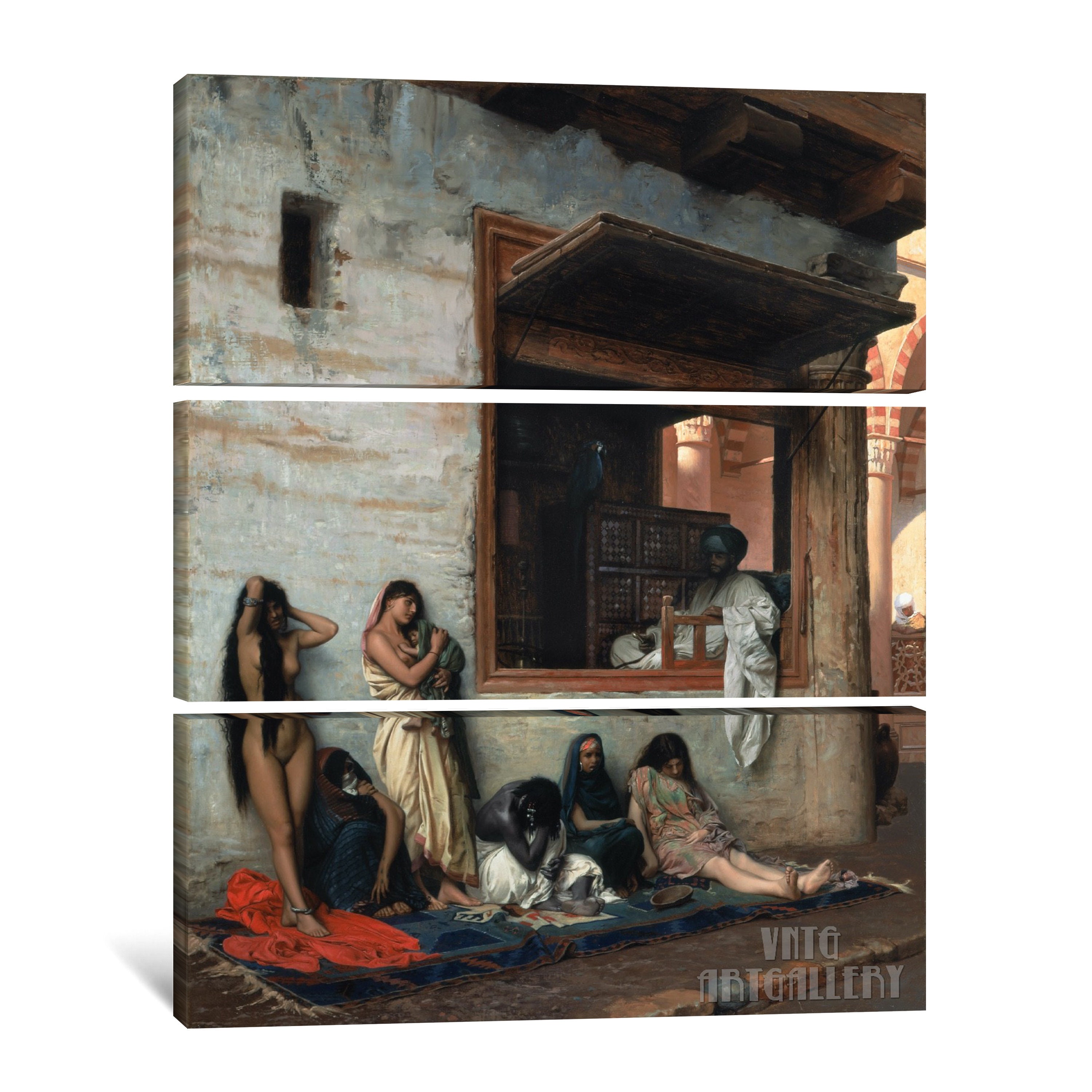 Jean-léon Gérôme : the Slave Market 1871 Canvas Gallery - Etsy