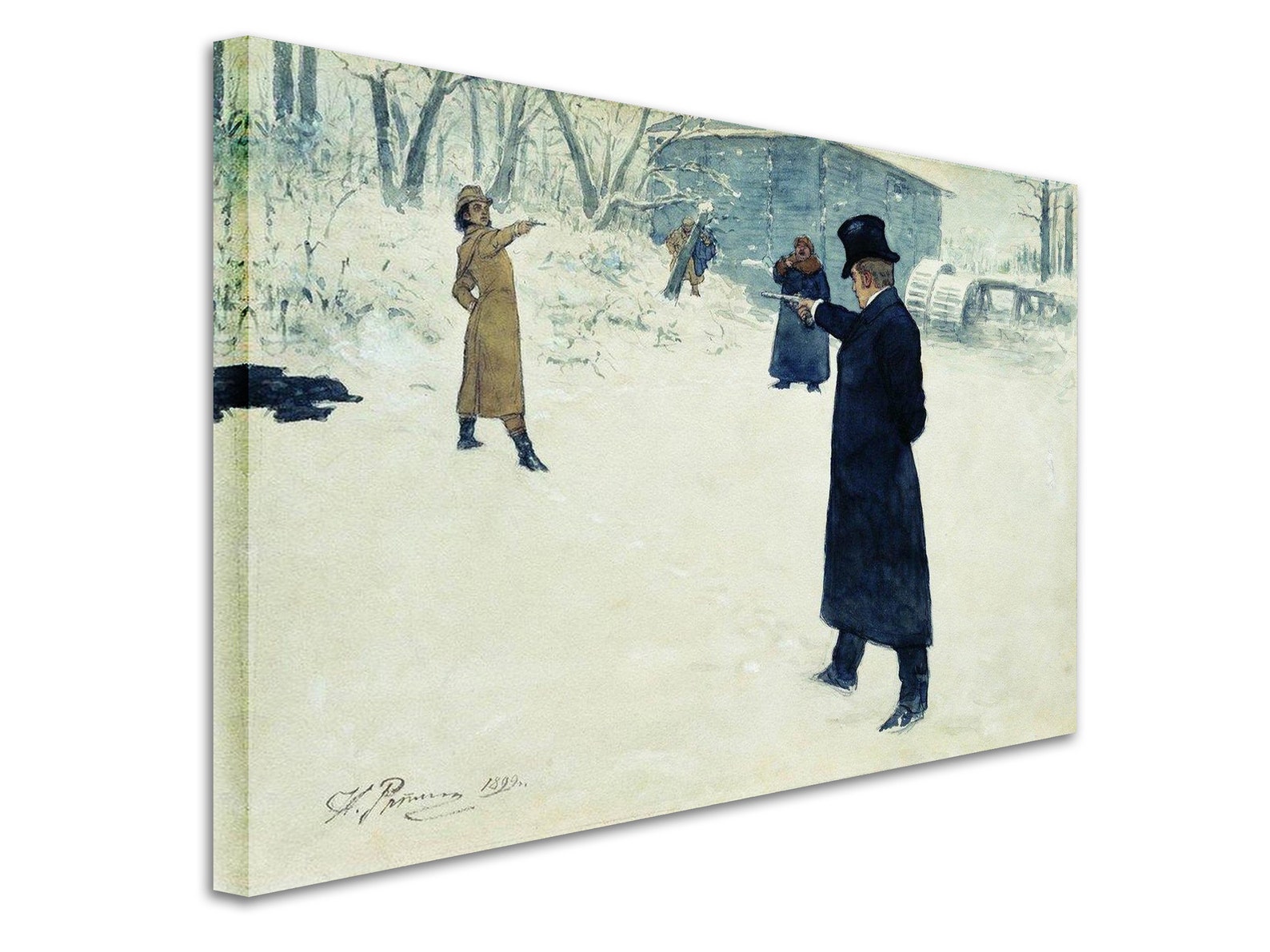Ilya Repin : Duel Between Onegin and Lenski 1899 Canvas - Etsy