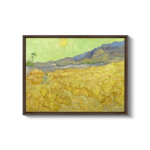 Vincent Van Gogh : Wheatfield With a Reaper (1889) Canvas Gallery ...