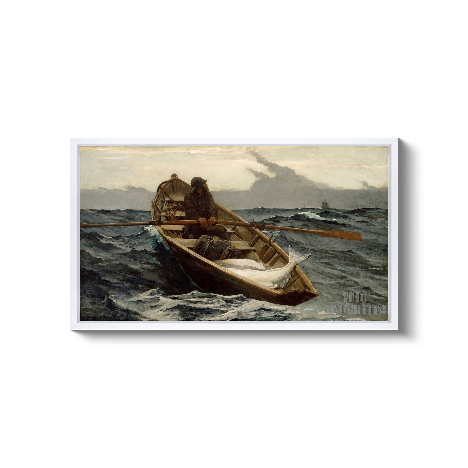 Winslow Homer : the Fog Warning 1885 Canvas Gallery Wrapped - Etsy