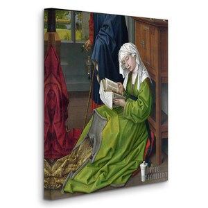 Rogier Van Der Weyden : the Magdalen Reading 1438 Canvas - Etsy