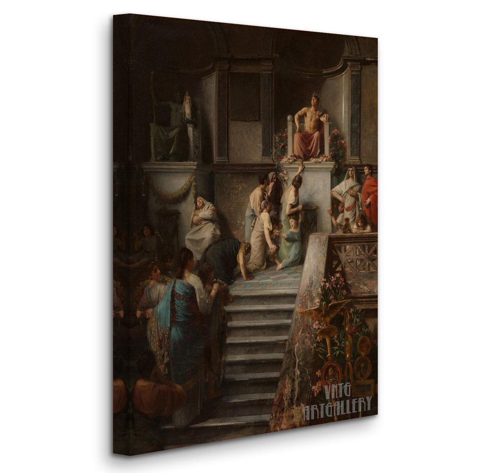 Émile Lévy : Caligula Indulging in the Worship of the People (1877 ...