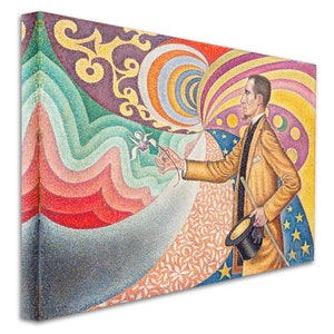 Paul Signac : Portrait De Félix Fénéon (1890) Canvas Gallery Wrapped or ...