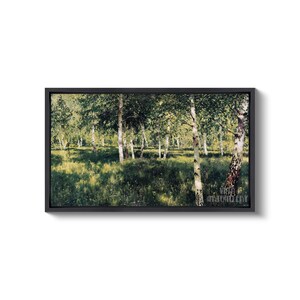 Isaac Levitan : Birch Forest (ca. 1885-1889) Canvas Gallery Wrapped or ...