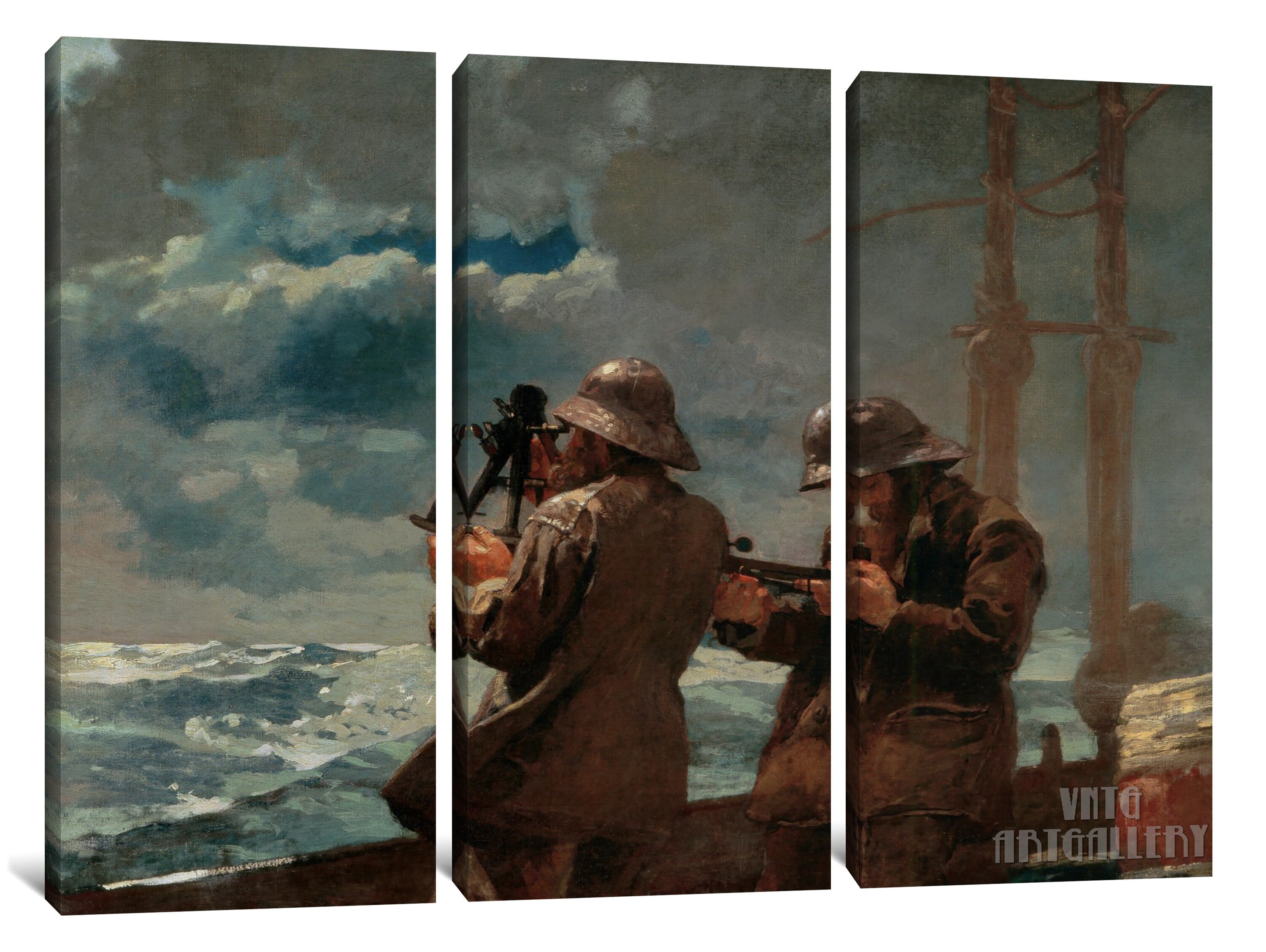 Winslow Homer : Eight Bells 1886 Canvas Gallery Wrapped or - Etsy